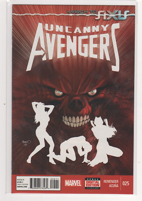 Uncanny Avengers #25 Thor Wolverine Rogue Scarlet Witch Captain America ...