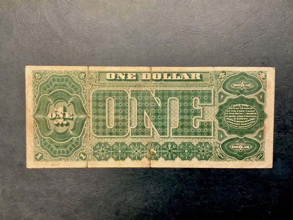 1890 $1 ONE DOLLAR “STANTON” TREASURY NOTE “ORNATE BACK - FR 347 | eBay