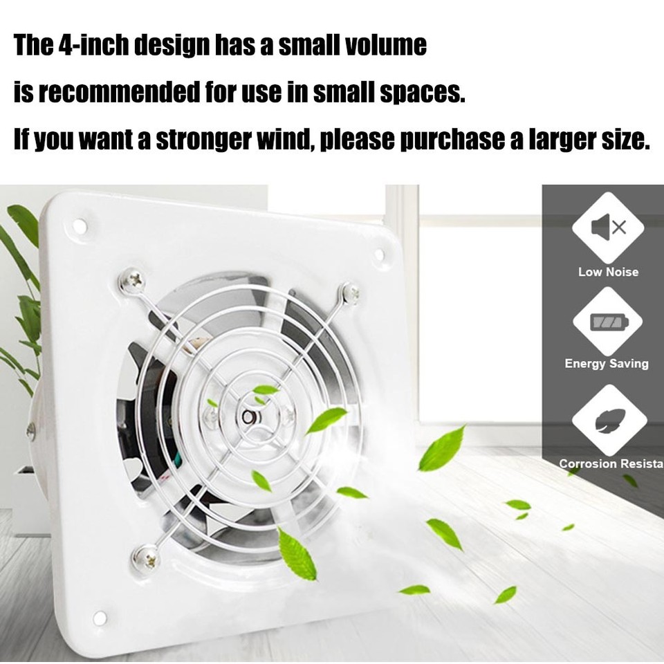 4"/6"/8"/10"/12 Exhaust Fan Ventilation Extractor Fan Wall-Mounted ...