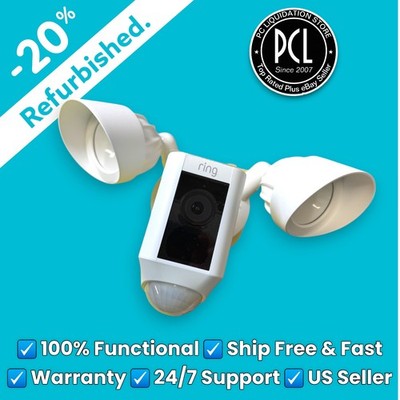 Ring Floodlight Cam Hardwire Security Camera 100% Functional | eBay