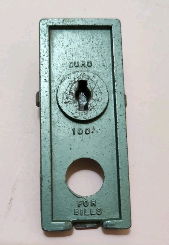 Vintage Duro Strato Rocket to the Moon Metal Coin Bank w/Key Syracuse ...