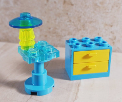 New LEGO Dresser 2 Drawers Night Light Night Stand Table Lamp Bedroom ...