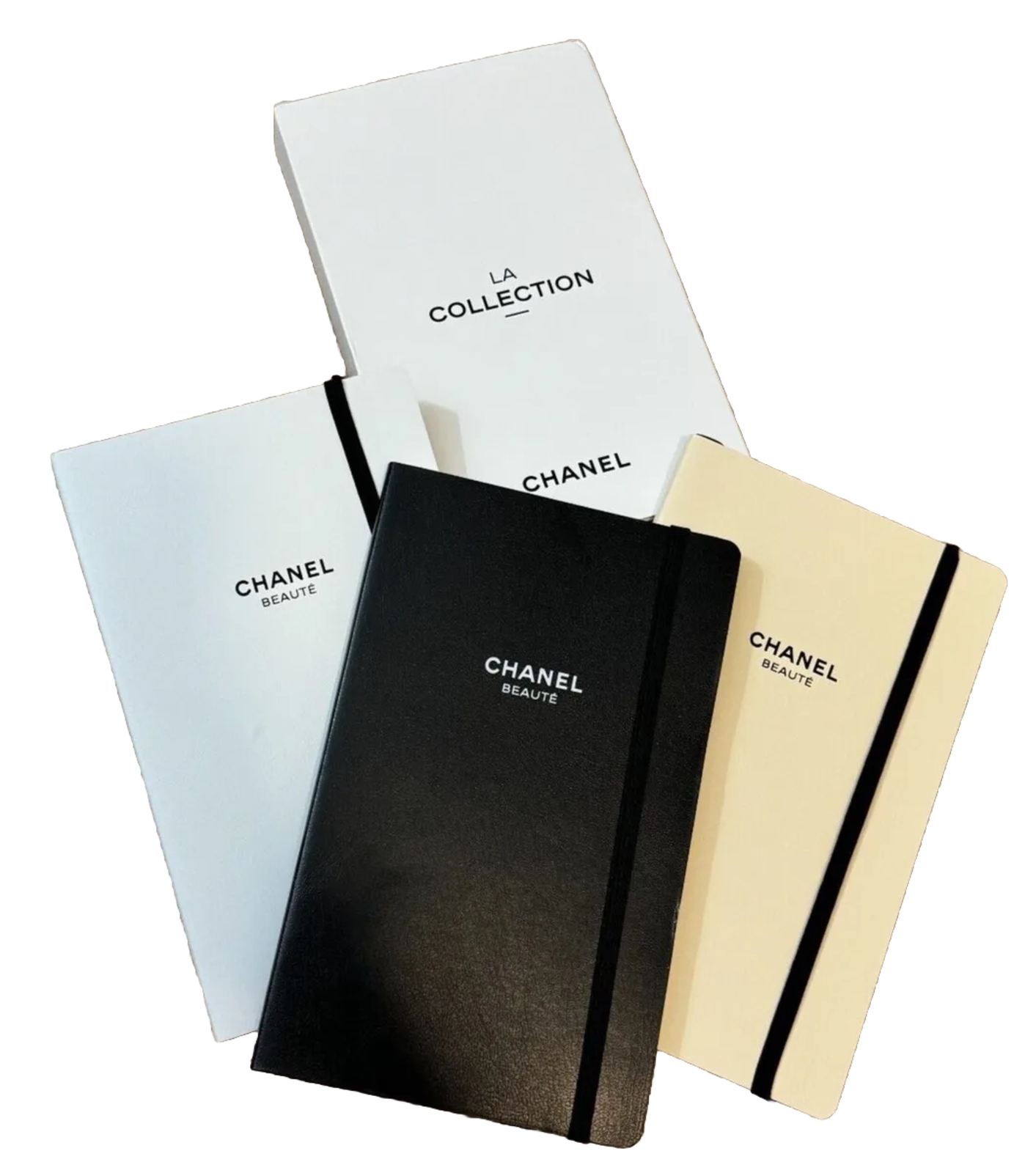 Authentic Chanel beauty novelty notebook CREAM - Gift office book ...