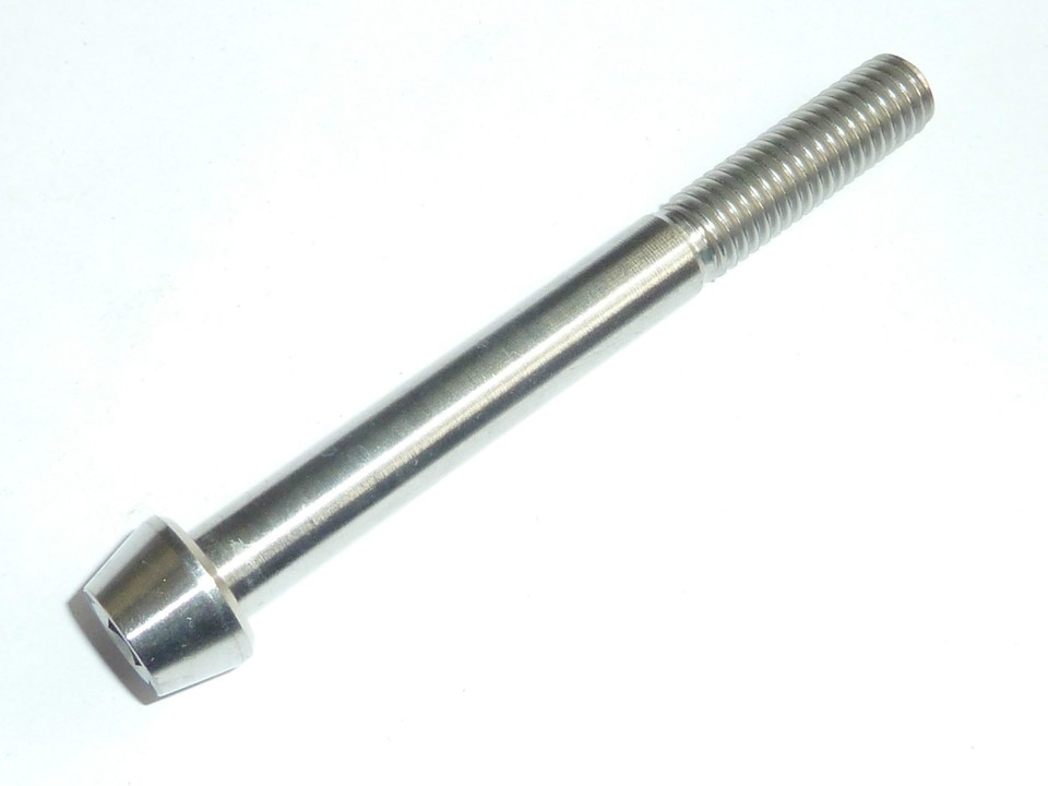 M8 15-90mm long TITANIUM TAPERED CONE SOCKET CAP HEAD BOLT SCREW Ti NO ...