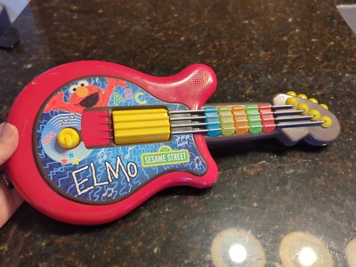 Sesame Street Elmo Guitar Lets Rock By Hasbro 2010 Musical Light-up ...