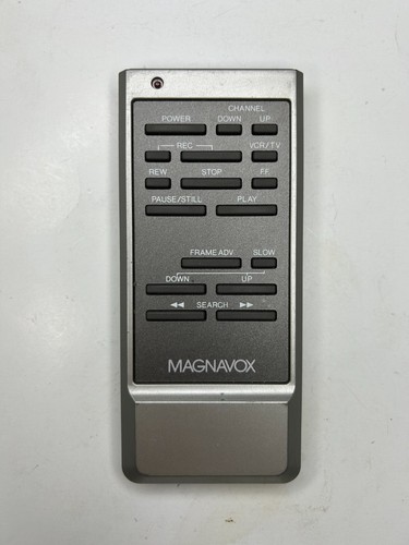 Magnavox VSQS0123 Remote Control, SILVER - OEM for Late 1980-1990's VCR ...