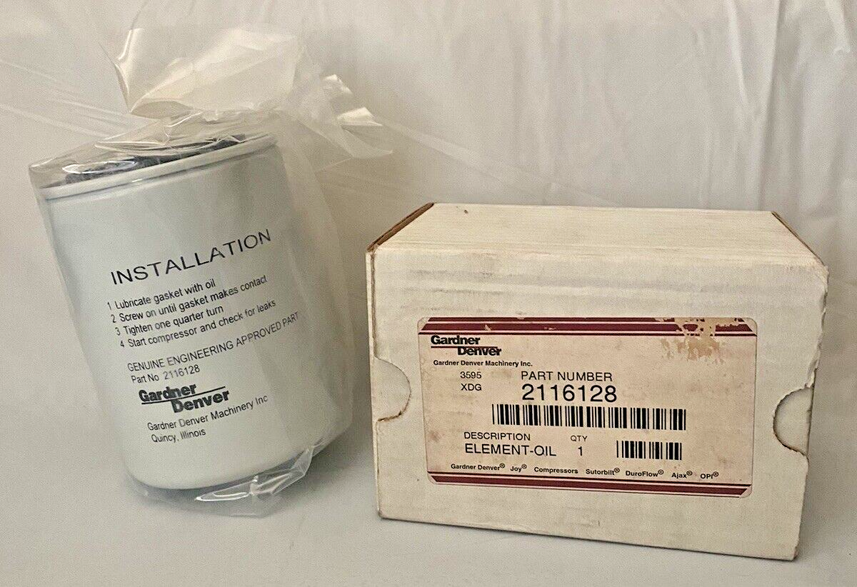 Actual Gardner Denver NIB OEM 2116128 Spin On Oil Filter For Air ...