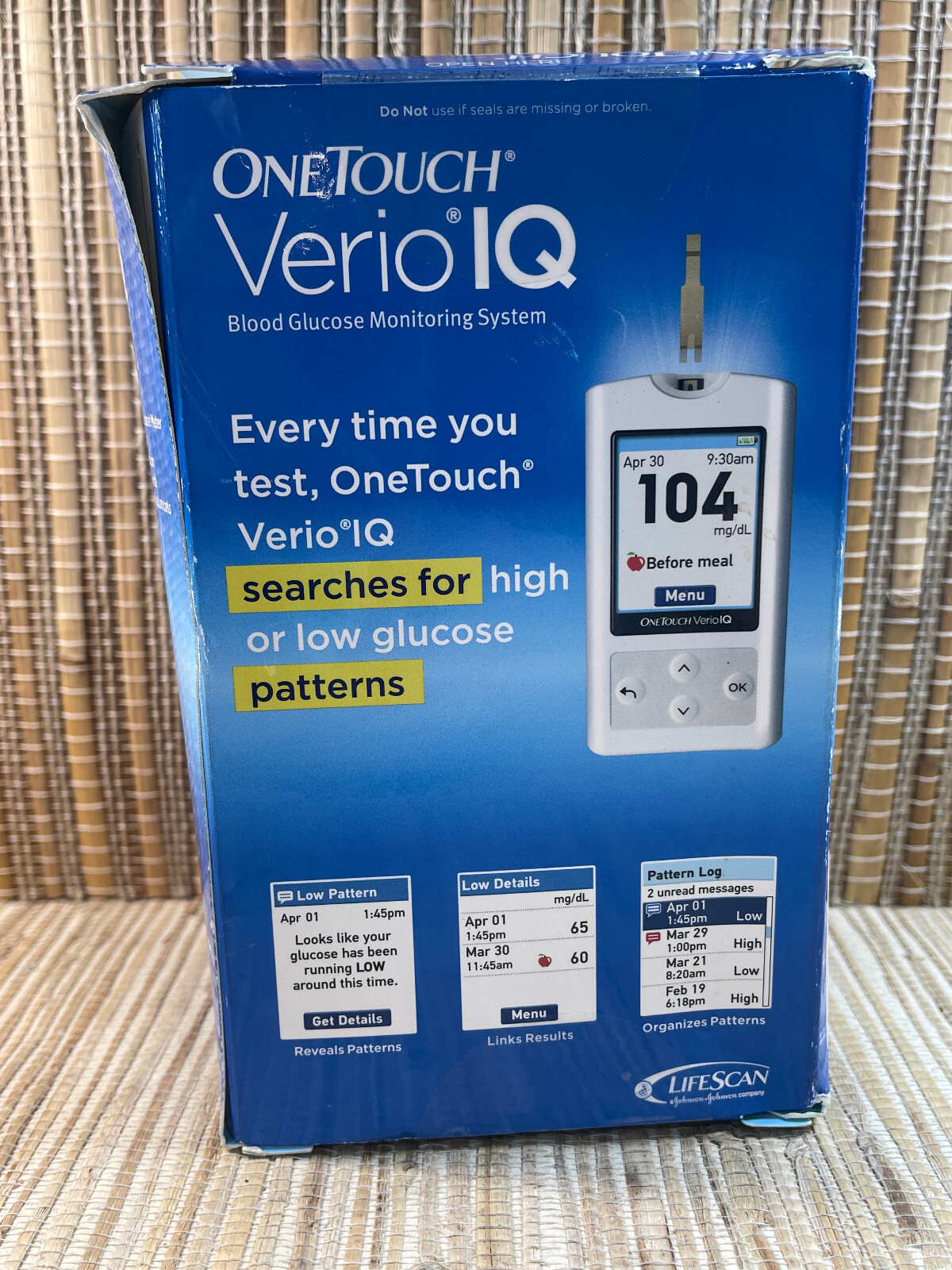 One Touch Verio IQ Blood Glucose Monitoring System for sale online | eBay