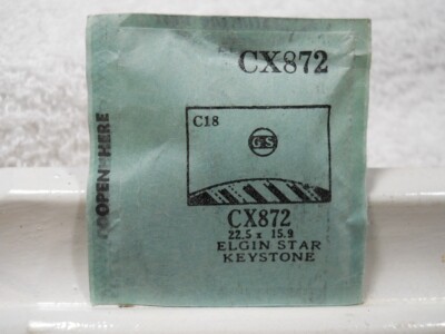 GS CX872 Watch Crystal Fit Elgin Keystone Star - 22.5 x 15.9 mm ...