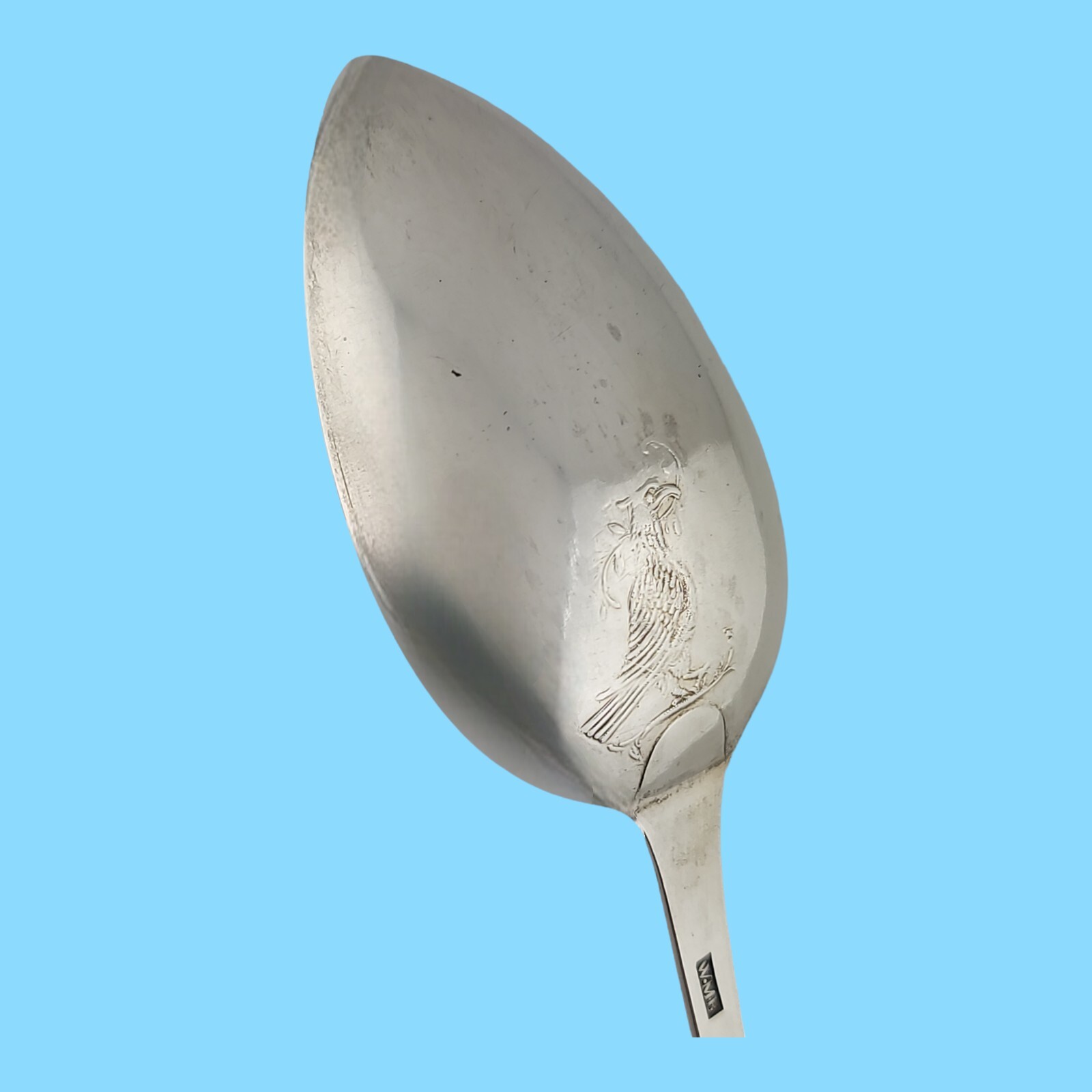 Rare Coin Silver 9 7/8" Spoon WILLIAM MANNERBACK Reading PA 1785-1838 ...