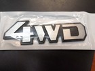 SILVER 3D 4WD CAR BADGE (STICKER) SUITS TD42 LAND CRUISER 12CM | eBay ...