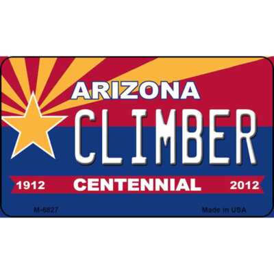 Climber Arizona Centennial State License Plate Tag Magnet M-6827 | eBay