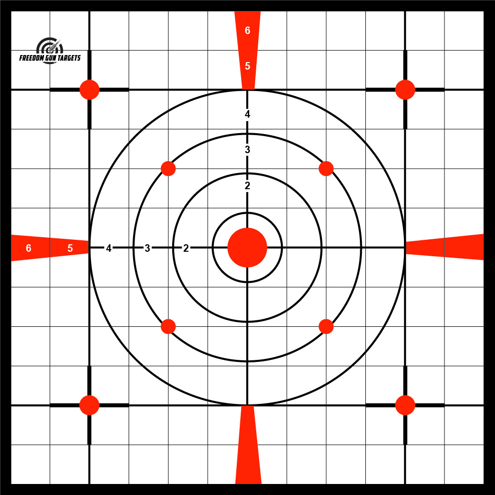 25x Paper Shooting Target Gun Range Rifle Pistol Handgun Rifle Sighting ...