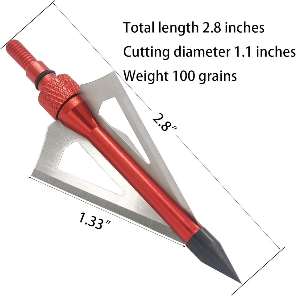Hunting 20'' Carbon Crossbow Bolts Crossbow Arrows 100 Grain Broadheads ...