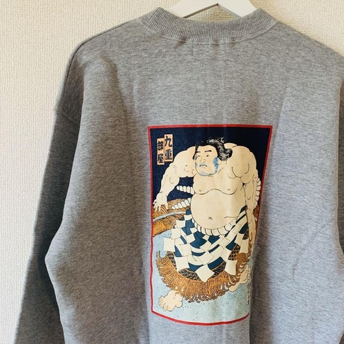Fantastic Star x Kokonoe Beya Sumo Sweatshirt Gray L Ukiyo-e Japan Made ...