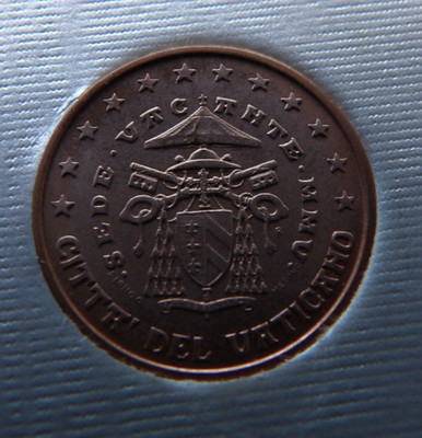 Vatican 2005 year - coin 1 euro cents Sede Vacante MMV (Vacant Seat) | eBay