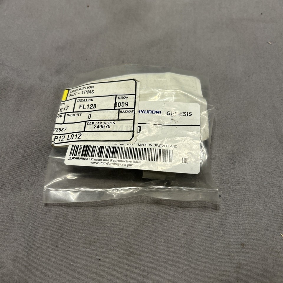 HYUNDAI OEM NOS TPMS NUT 52934 D4100 FOR 15-22 ACCENT 20-23 SONATA 17 ...