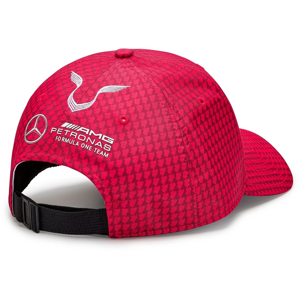 Mercedes AMG Petronas F1 Lewis Hamilton Baseball Hat Red | eBay