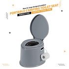 6L PORTABLE CAMPING TOILET POTTY WITH POP-UP PRIVACY TENT SHOWER HIKING ...