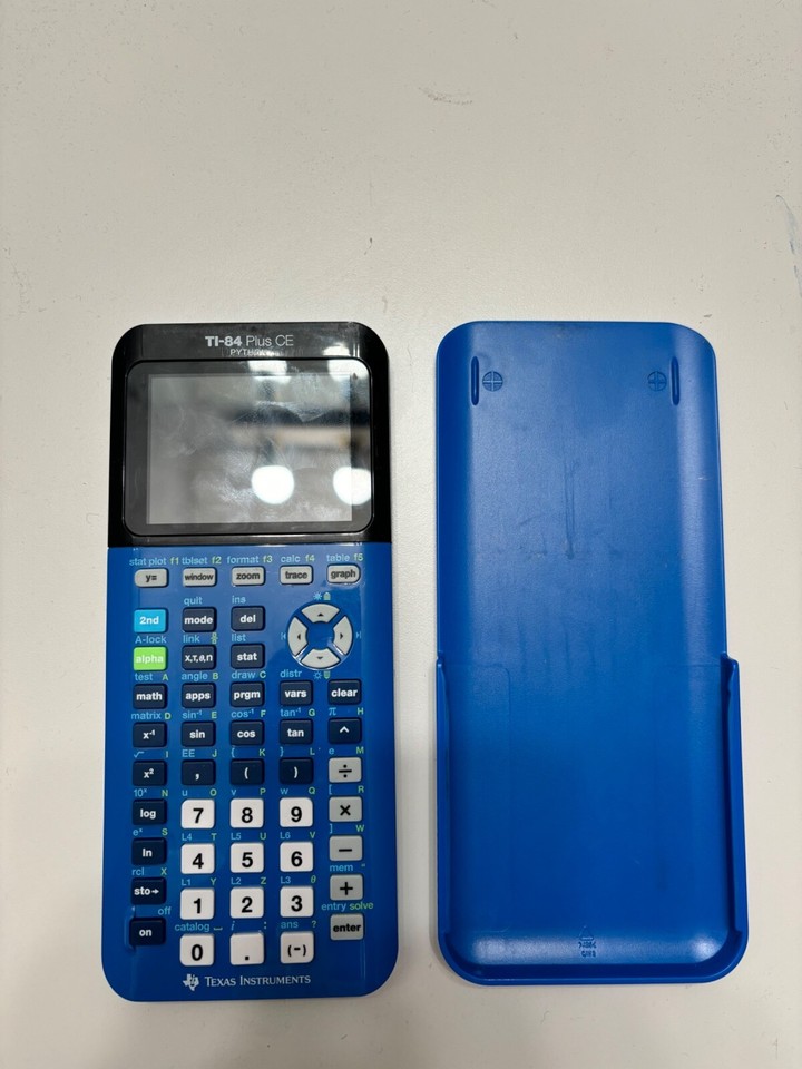 Texas Instruments TI-84 Plus CE Graphing Calculator - Blue I farted on ...