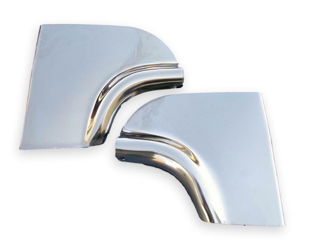 55 Chevy Fender Skirt Scuff Pads Stainless Steel 1955 Chevrolet New | eBay