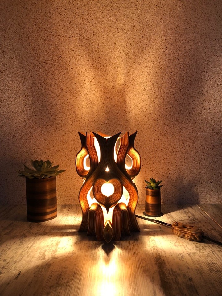 Night light, wood lamp, handmade night light, rustic decor, lamp for ...