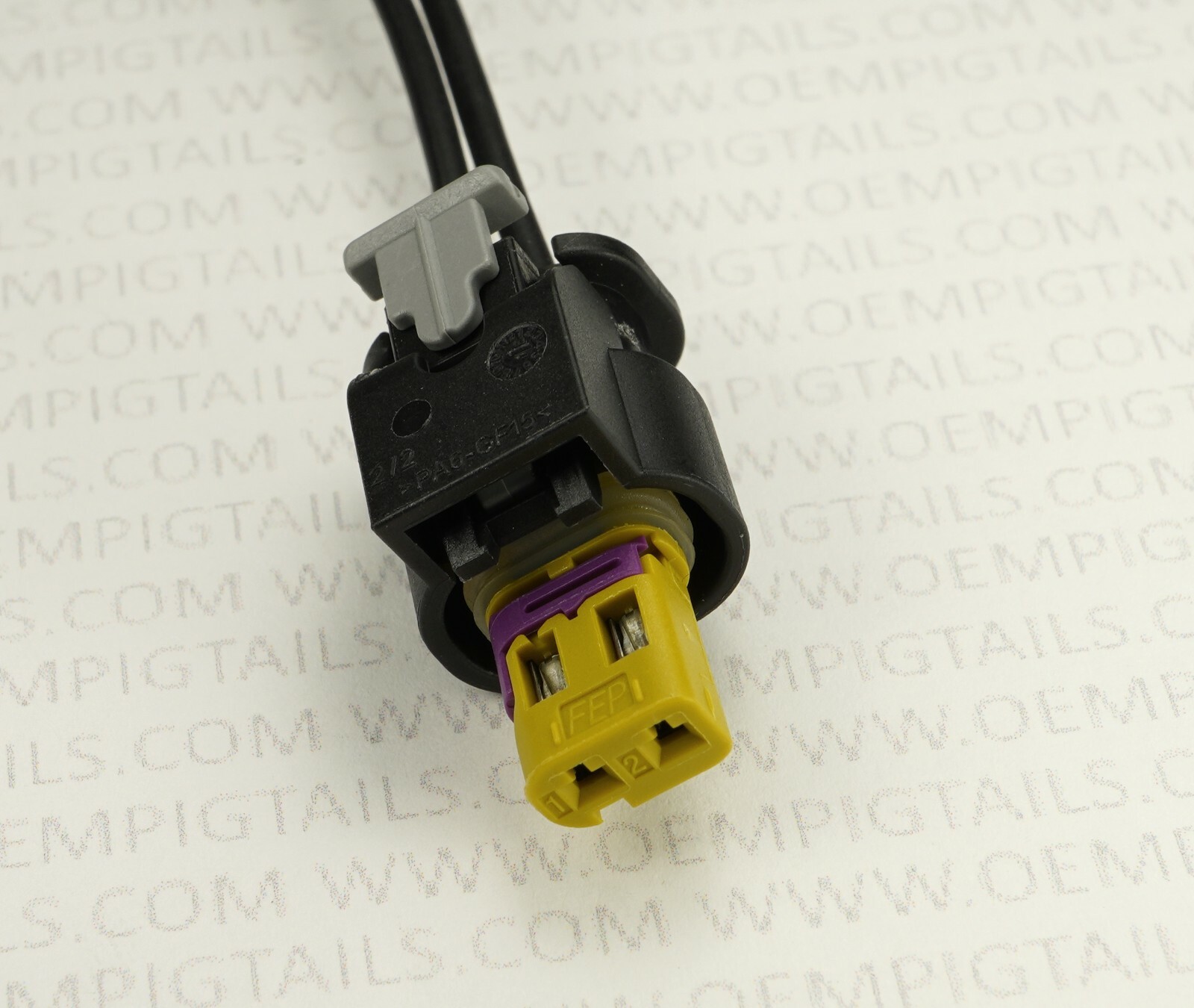 OEM 2 Pin Flat Connector Pigtail Plug For VW Volkswagen 4F0973702A ...