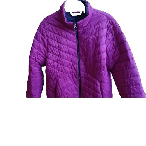 *Free Country*PUFFER Coat Women's Size XXL Full Zip Purple Puffer EUC ...
