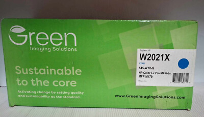 Green Imaging Solutions Compatible Cyan Toner Cartridge for HP W2021X, 414X | eBay