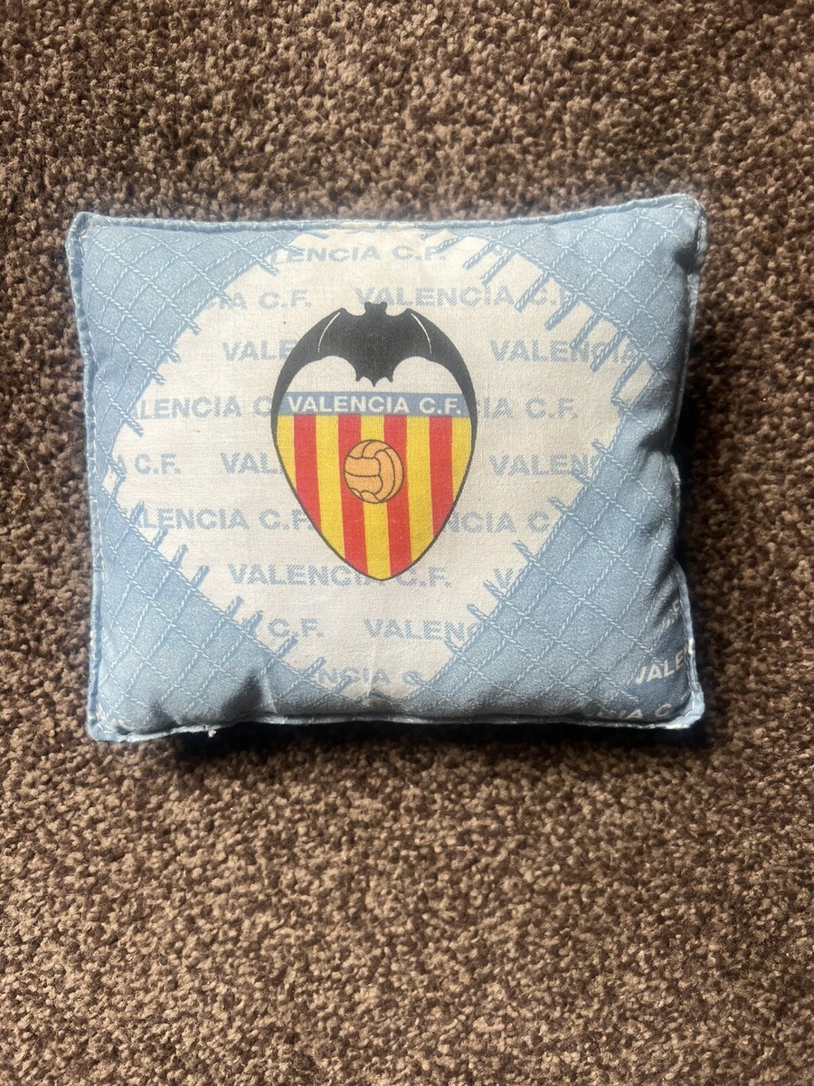 Valencia Football Logo Close Up Of Waving Flag With Valencia CF