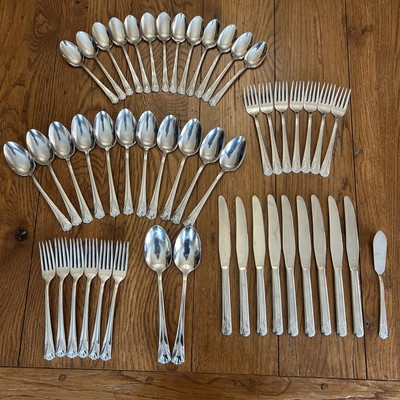 Tulip Time Insico Stainless USA International Flatware-Lot of 49 ...