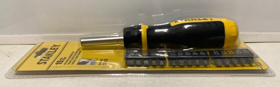 Stanley Multi Bit Ratcheting Screwdriver 15 Piece Set STHT60129 NEW | eBay