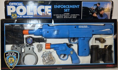 VINTAGE 1988 MANLEY POLICE PLAY ENFORCEMENT SET COMPLETE WITH BOX | eBay