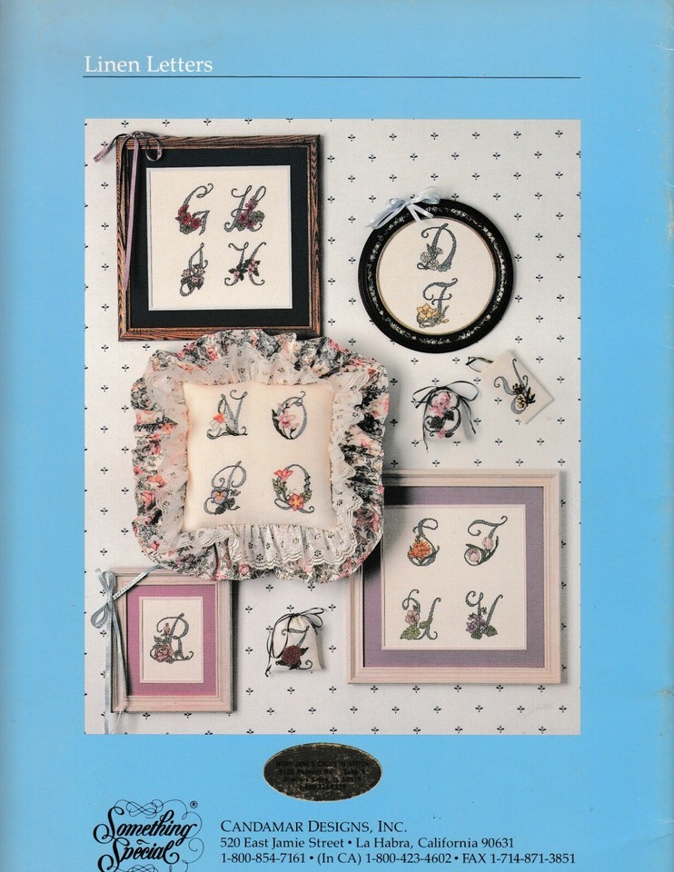 Linen Letters Collection Cross Stitch | Something Special 90041 | eBay
