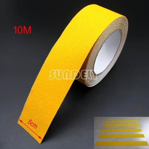 50mm Yellow Anti Slip Tape Grip Adhesive Sticky Backed Non Slip Safety ...