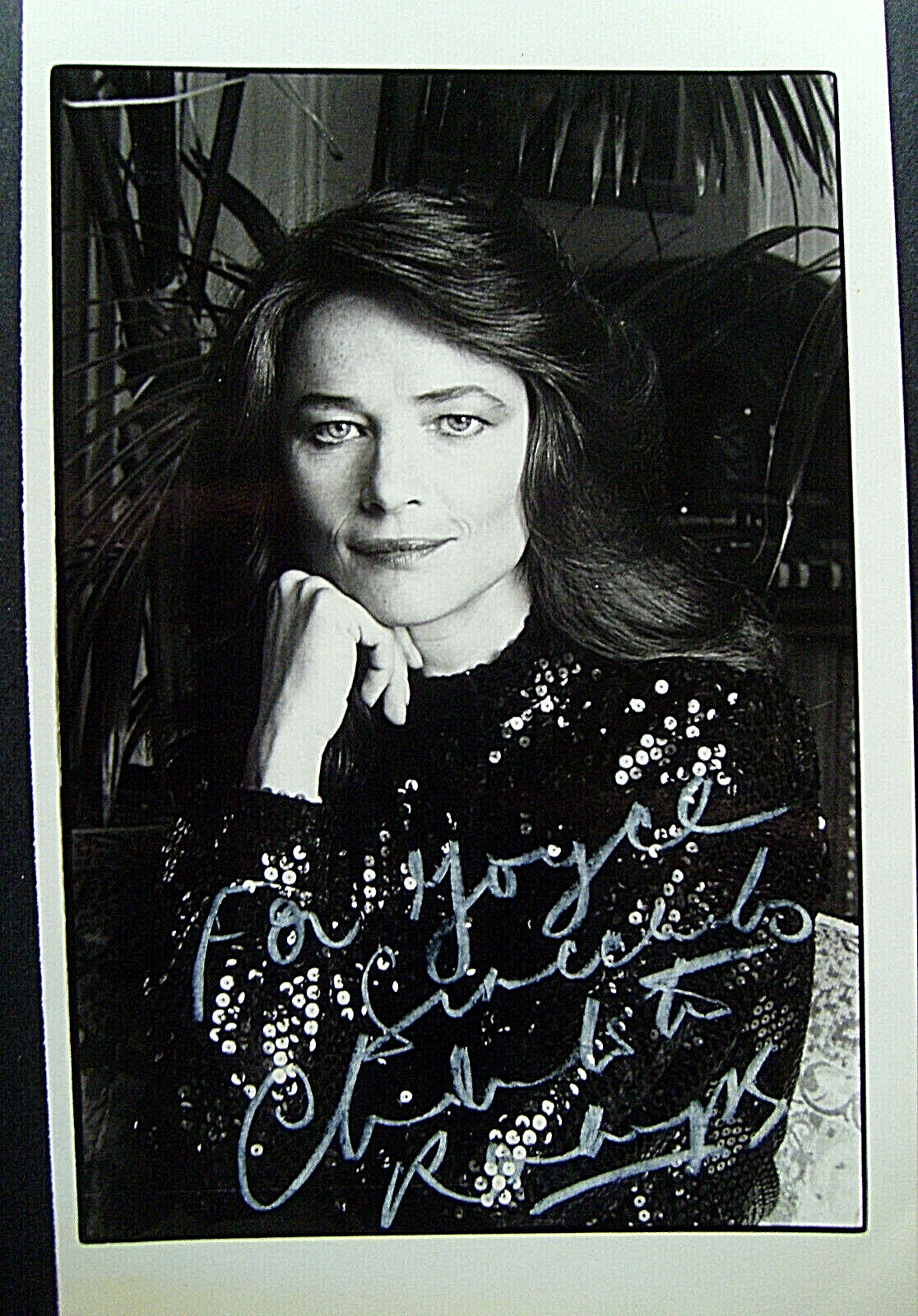 CHARLOTTE RAMPLING (THE VERDICT) ORIGINAL AUTOGRAPH PHOTO (BRITISH ...