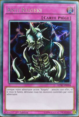 carte YU-GI-OH LCKC-FR104 Anti Raigeki Secret Rare NEUF FR | eBay