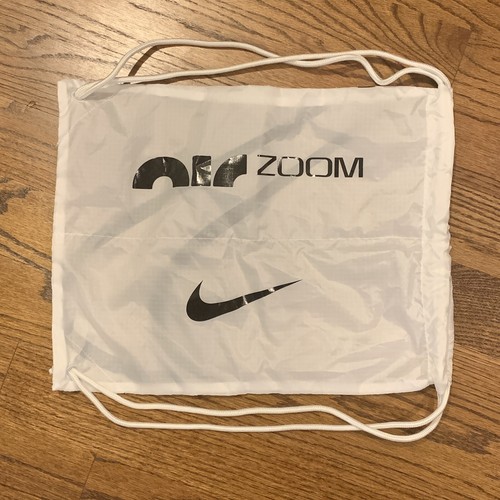 Nike Air Zoom White Track & Field Shoe Spike Bag Drawstring Backpack ...