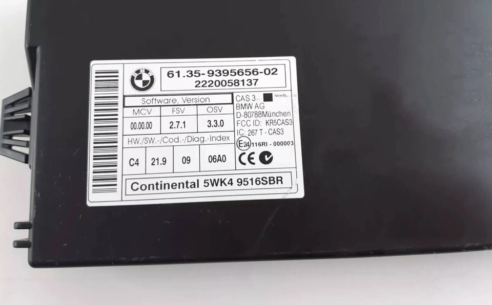 BMW E88 E60 E70 E90 MINI R55 R56 R60 CAS3 EWS Control Unit CAS Module ...