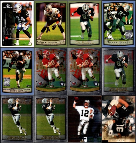 1999 Oakland Raiders (60) Card Lot - ONLY MINUTES LEFT – THIS IS YOUR ...