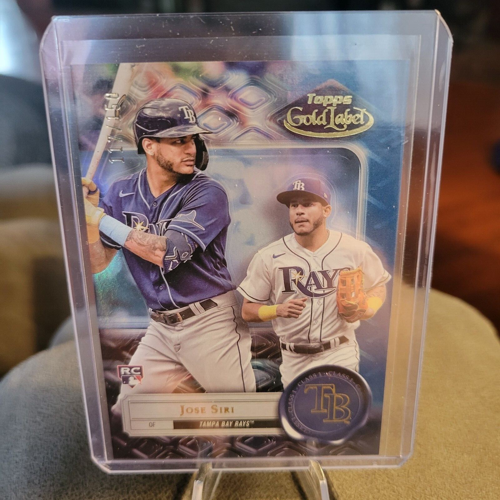 2022 Topps Gold Label Base Class 1 Blue #30 Jose Siri /150 - Tampa Bay ...