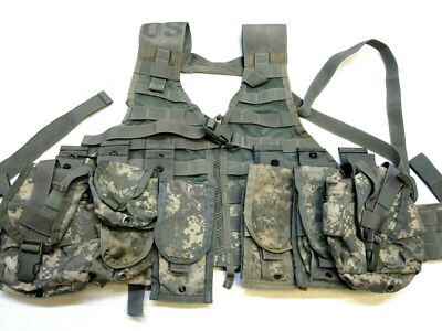 ARMY ACU DIGITAL FLC VEST RIFLEMAN SET FIGHTING LOAD CARRIER LBE LCE W ...