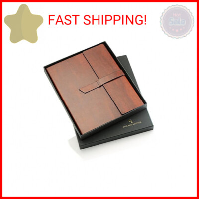 GALLAWAY LEATHER Padfolio Portfolio Folder – Slim Portfolio Folio ...