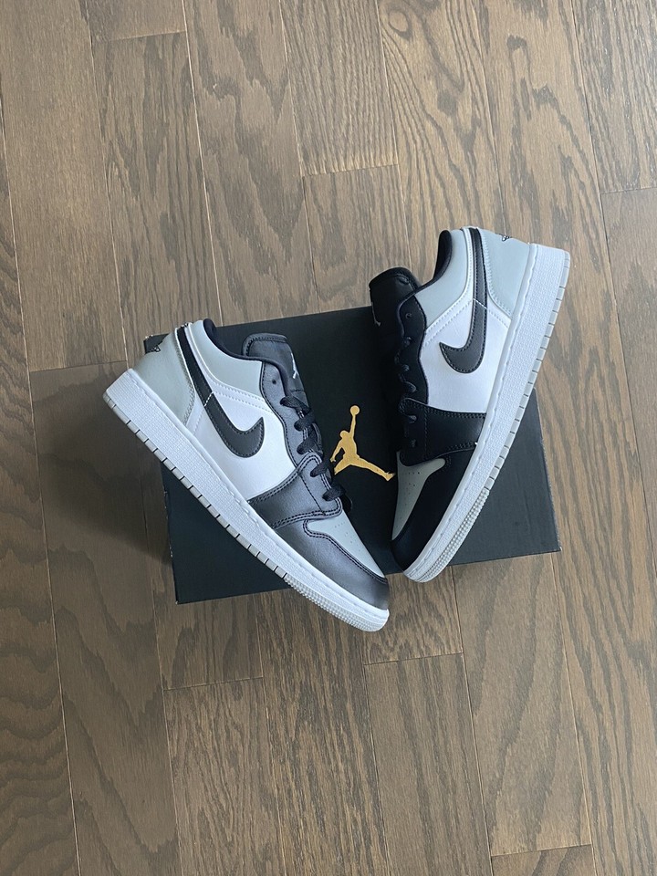 Air Jordan 1 Low Shadow Toe GS Nike 553560-052 | eBay