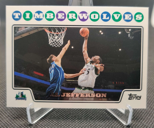 2008-09 Topps #25 Al Jefferson Minnesota Timberwolves Basketball Card ...