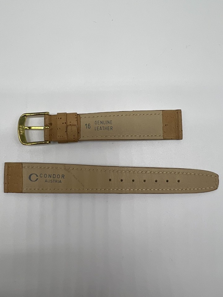 Condor Austria 16MM Tan Genuine Leather Watch Band - New without Tags ...