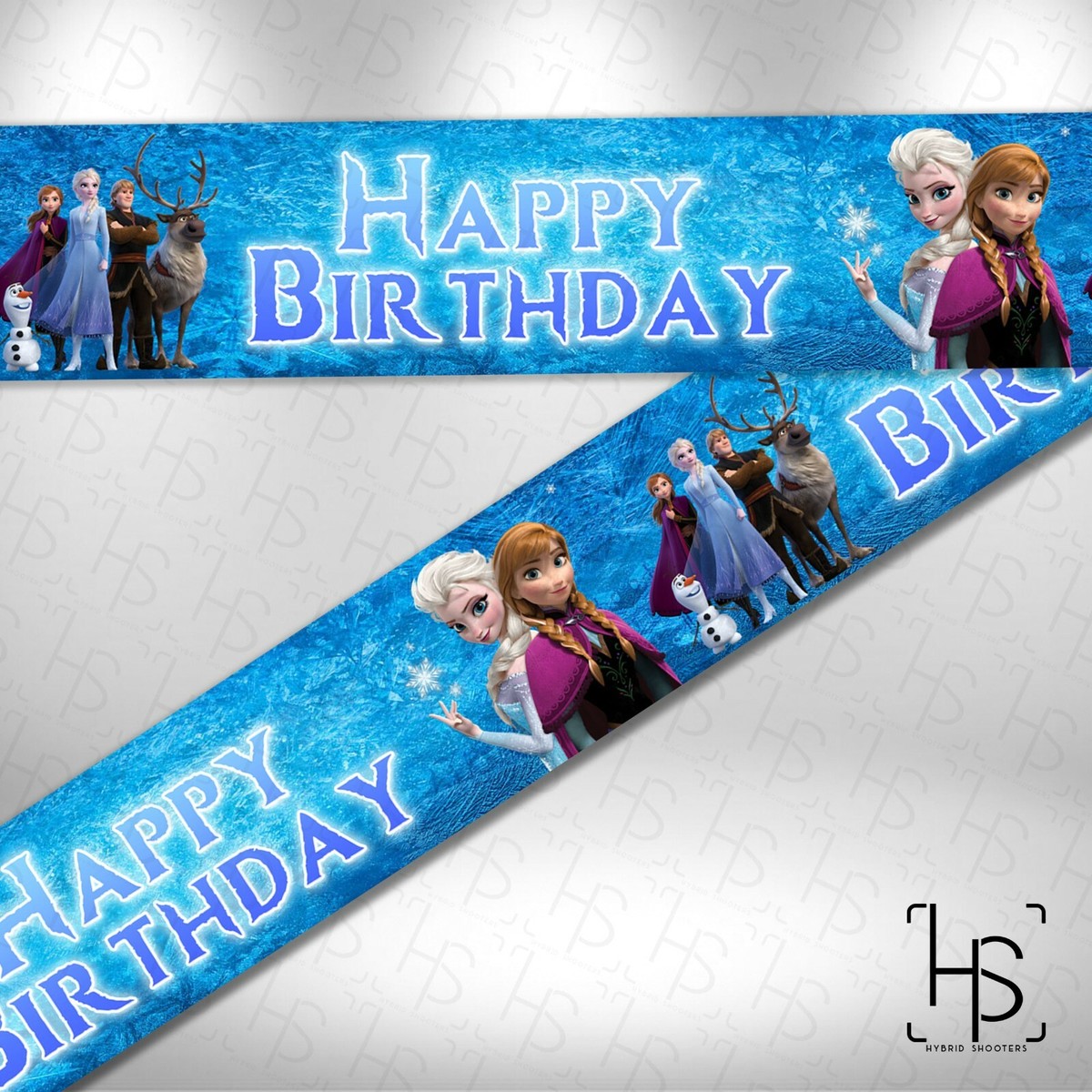 Printable Frozen Banner Happy Birthday Disney Frozen Birthday Party