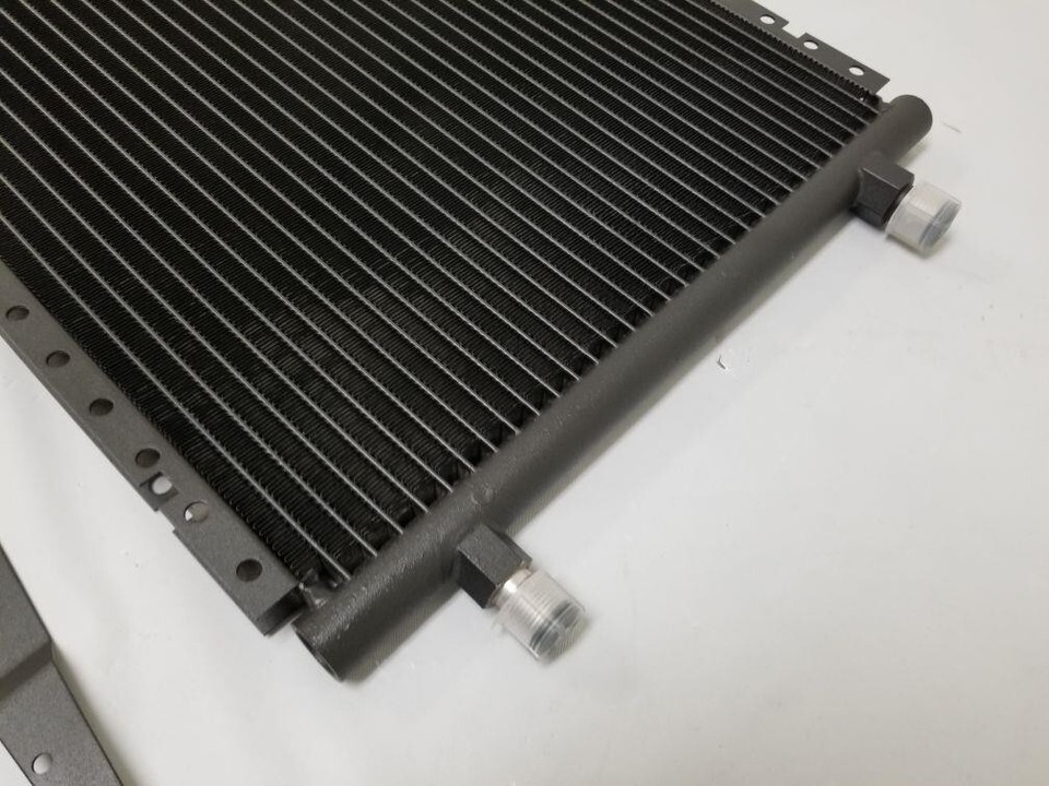 Universal 14" x 18" Horizontal Air Conditioning Condenser + Brackets AC ...