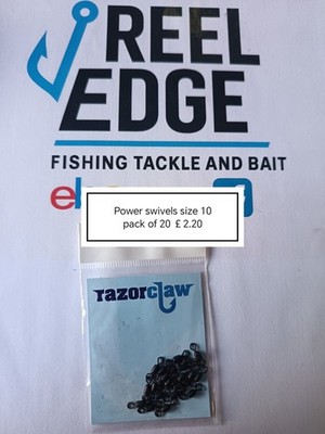 🎣🎣POWER SWIVELS🎣🎣Size 10 Razor Claw Swivels Fishing Tackle sea Fishing ...
