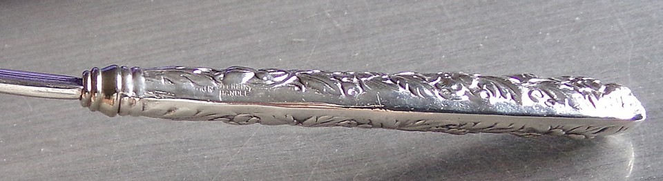 Art Nouveau GHF French & Co REPOUSSE Sterling Handle Pierced TOMATO ...